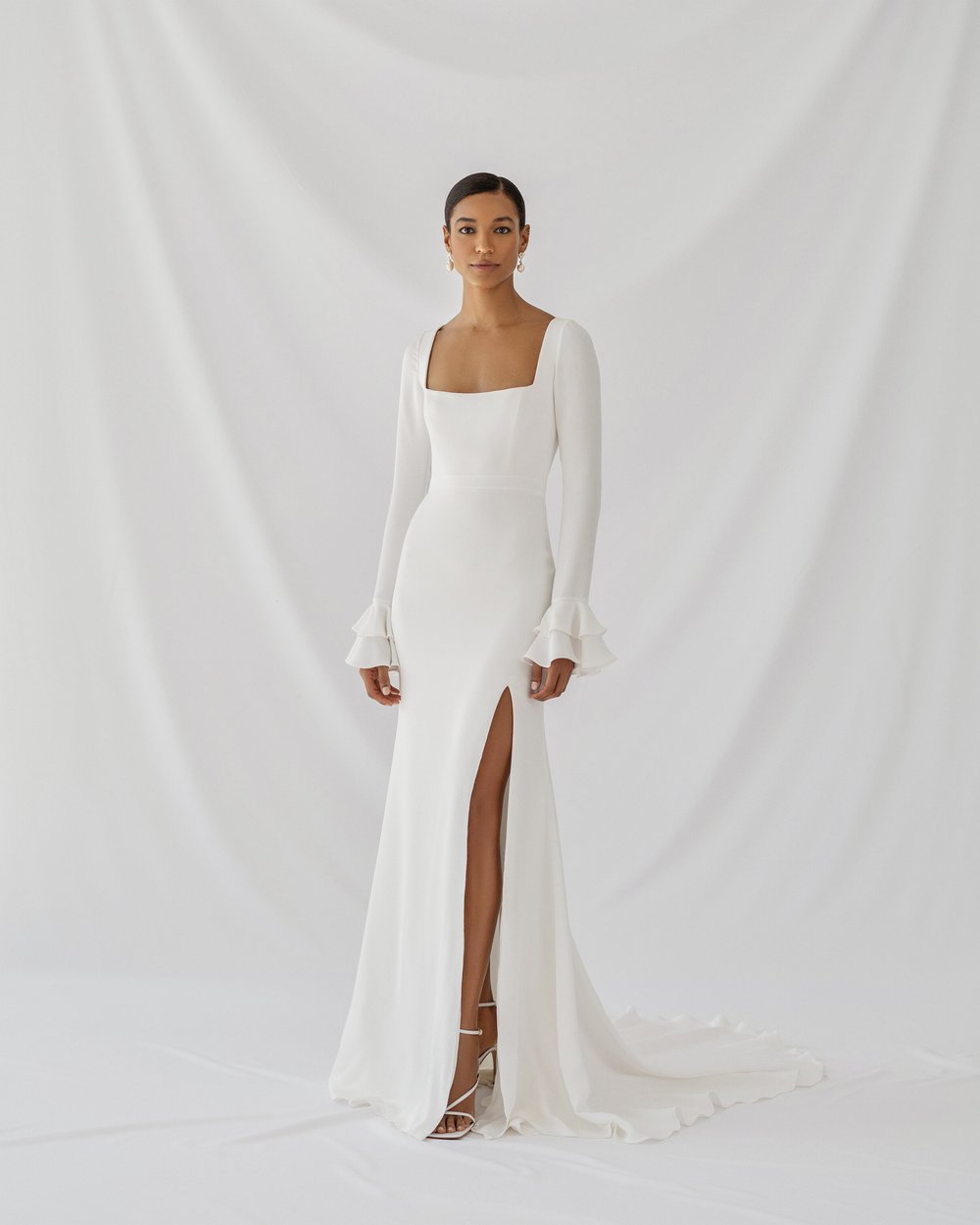 Pema Gown by Alexandra Grecco - Blanc De Blanc